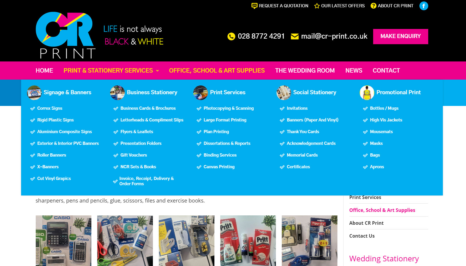 CR Print New Website Launched! - CR Print Dungannon